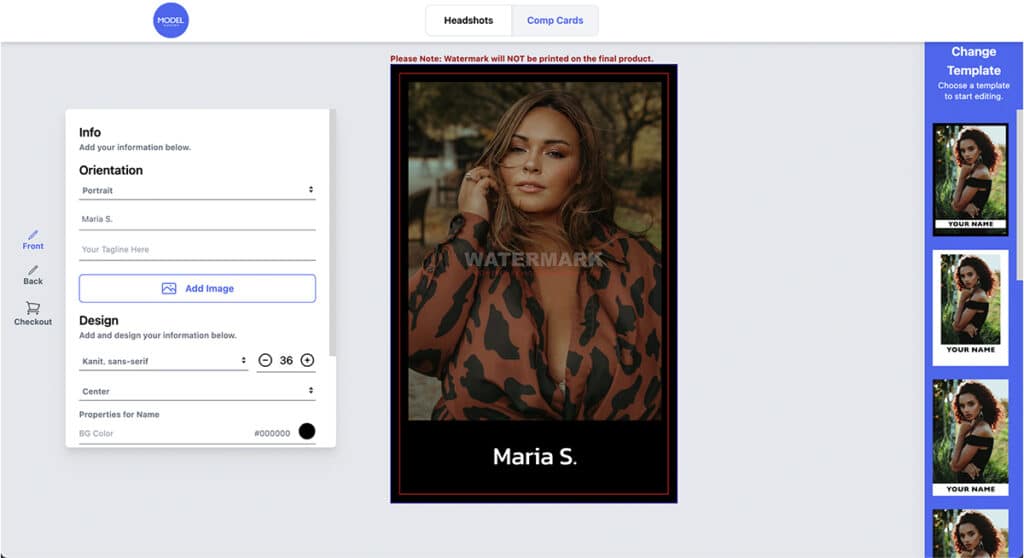 Create the Perfect Comp Card for Models | Model Platform